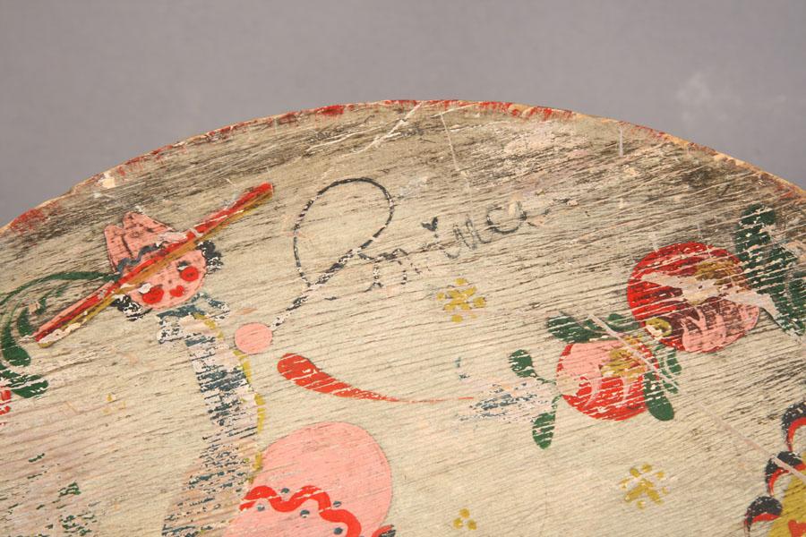 4 PIECES PETER HUNT PAINTED FURNITURE DESK TABLE