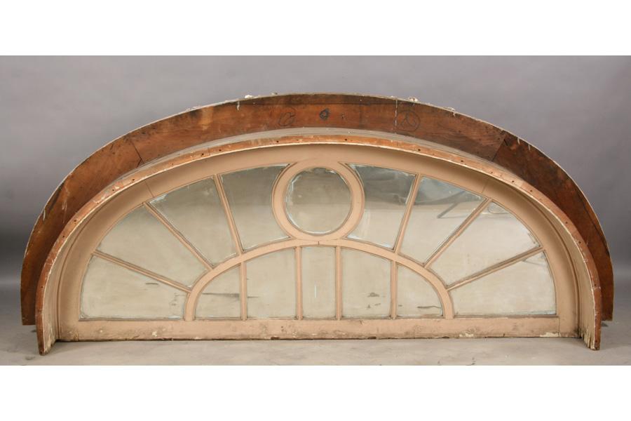 LOT 4 ANTIQUE ARCHED TRANSOMES TRANSOM WINDOWS