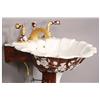 LABELED SHERLE WAGNER SHELL FORM BATHROOM SINK