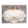 LABELED SHERLE WAGNER SHELL FORM BATHROOM SINK