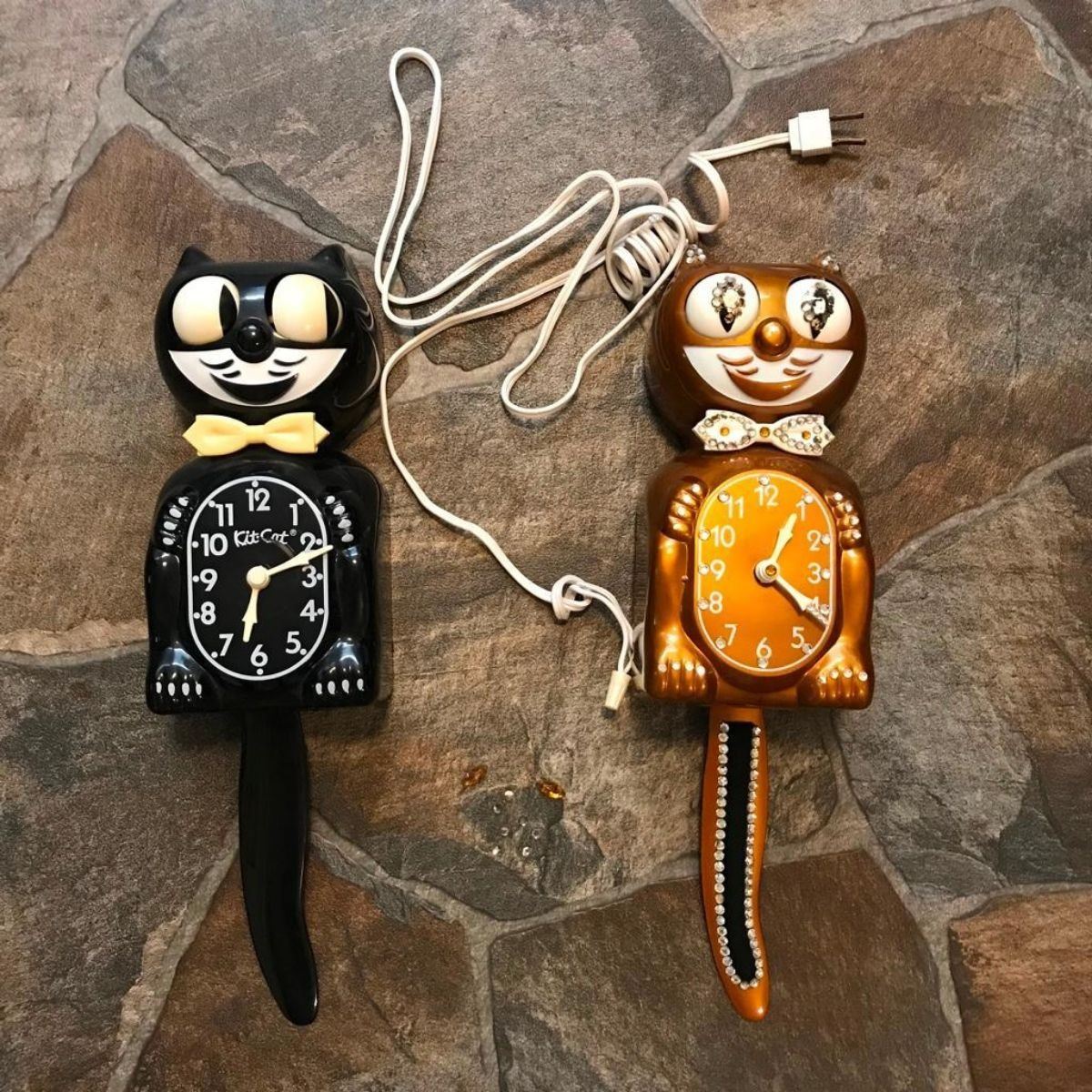 Pair of Vintage Hobbyist Kit Kat Clocks