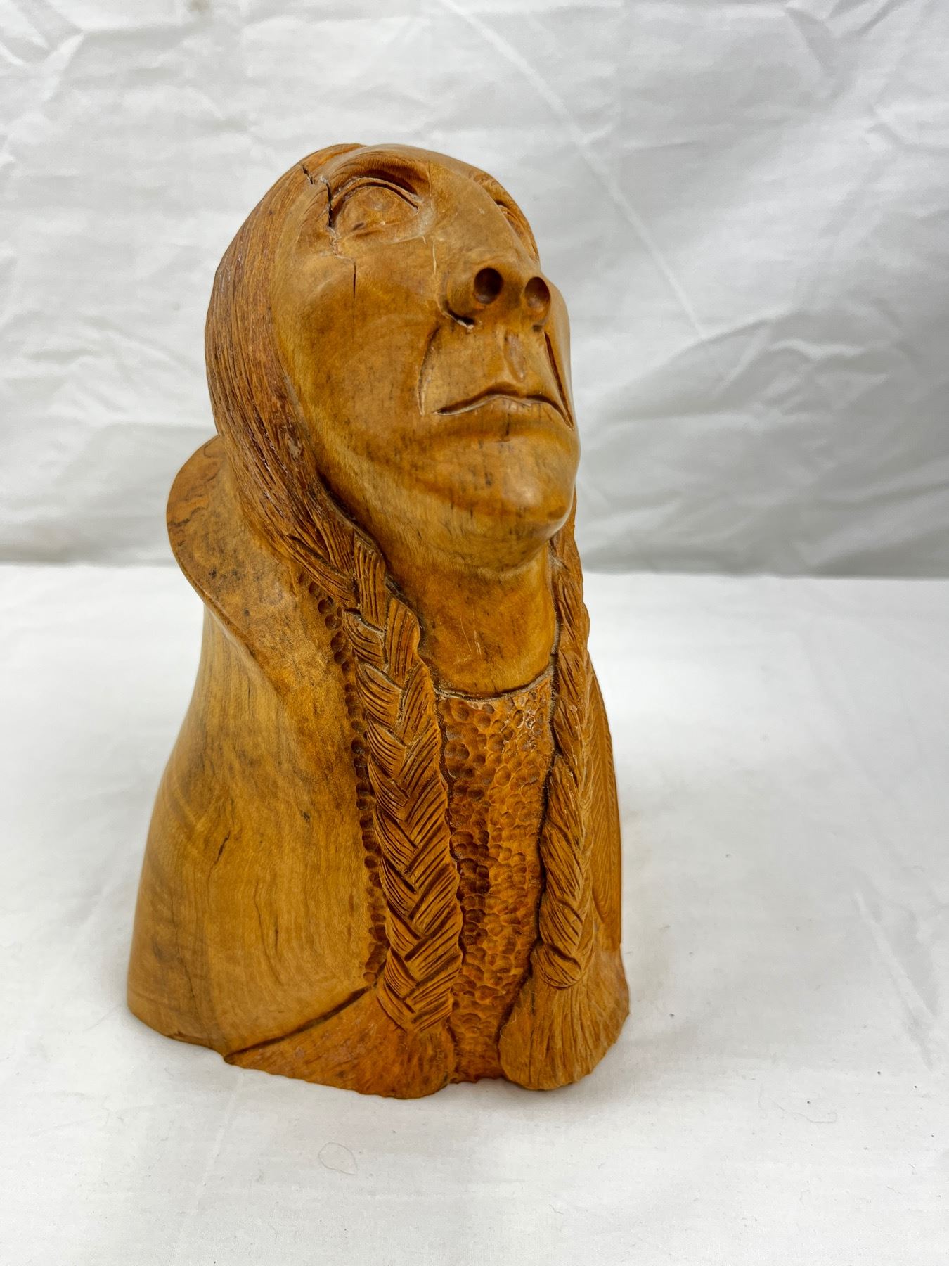 Original Wood Carving Signed by Canadian Artist Clyde Drew