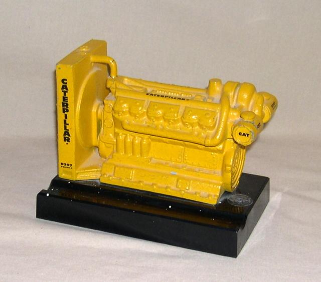 Old CAT D-397 Diesel Engine Pen Desk Set
