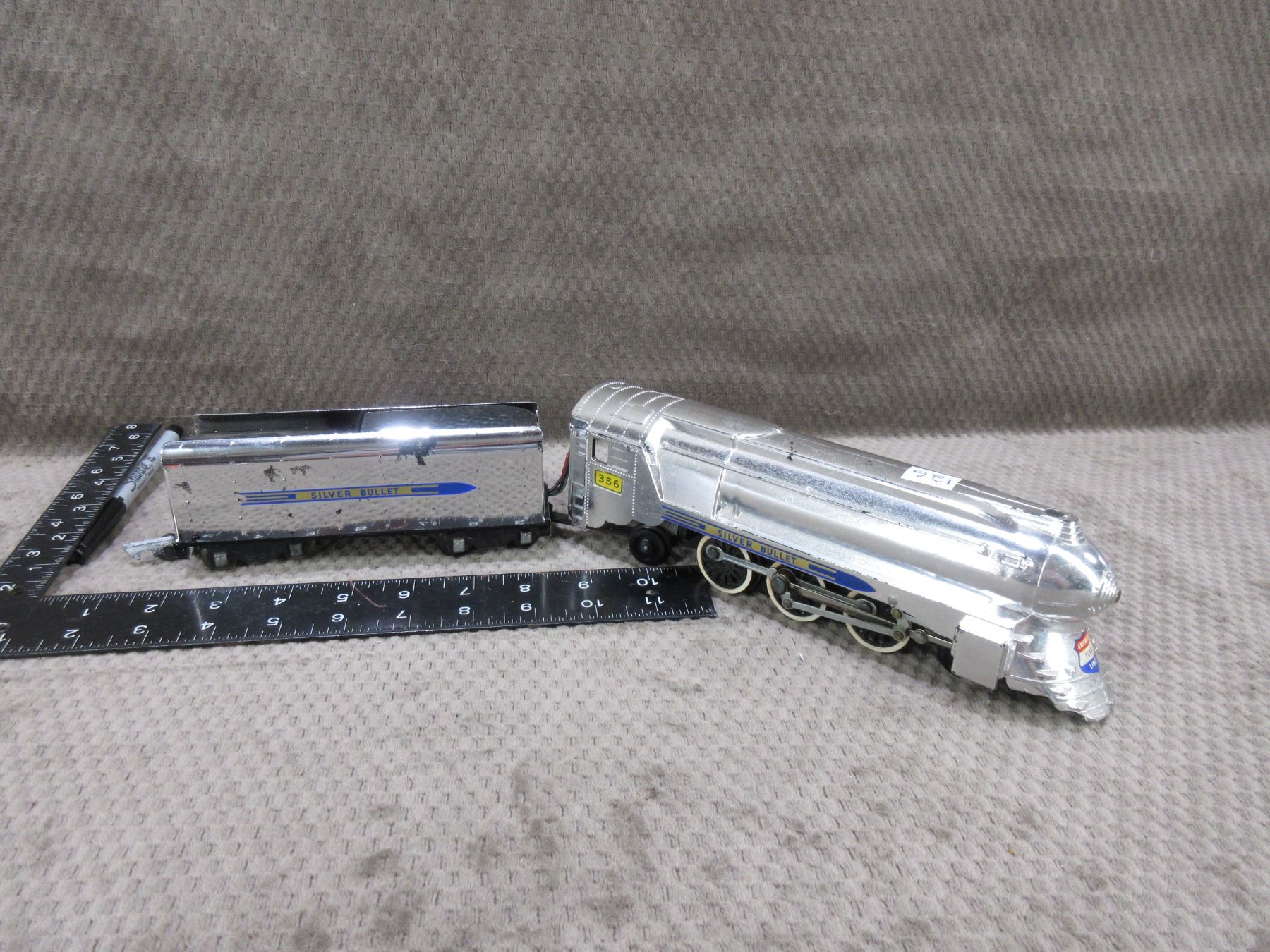 Locomotive & Tender - Silver Bullet 356 - American Flyer