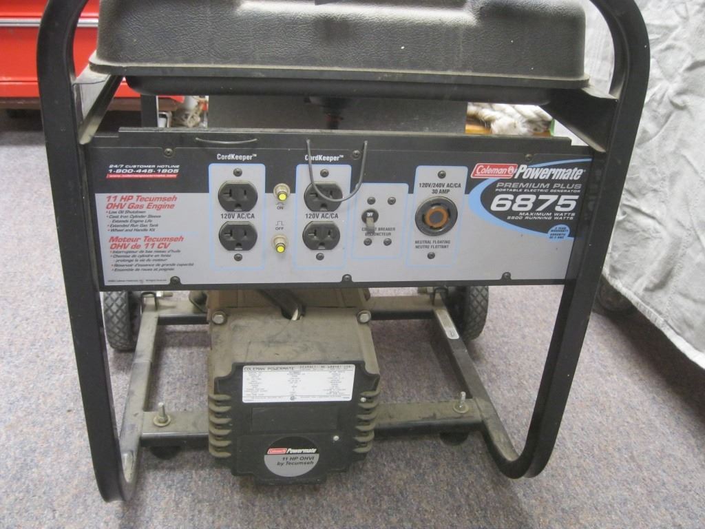 Coleman 6875 Powermate Generator Works