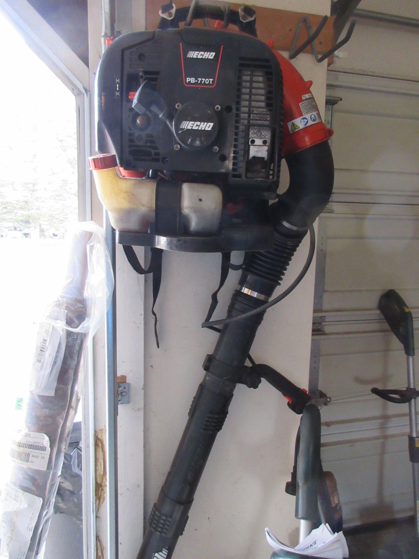 GARAGE: Echo PB-770T Back Pack Blower
