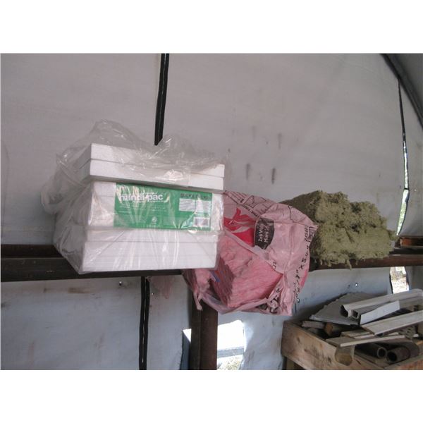 TARP SHED: Bundle of Styrofoam Insulation