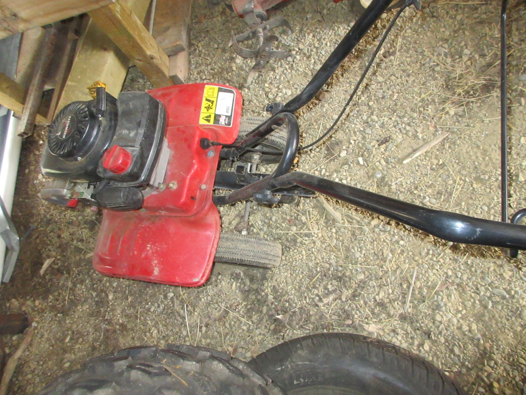 TARP SHED: Tecumseh 5.5 hp Rototiller