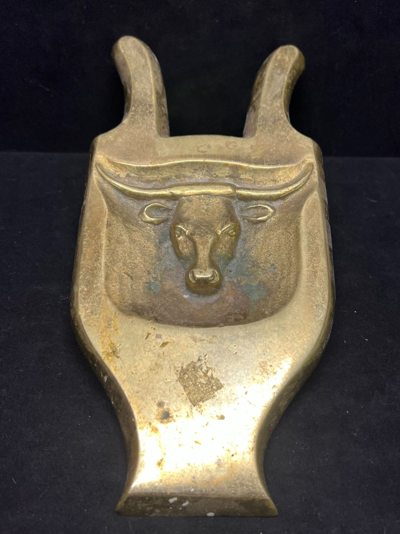 Heavy Riverside Brass Western Boot Jack Canada Approx: 10.5x5" & 3"T