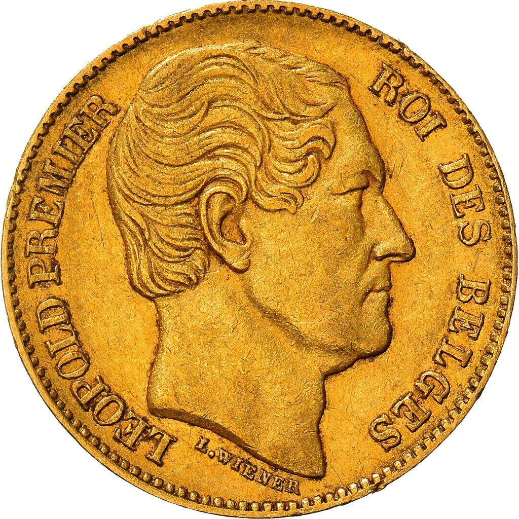 1865 leopold I 20 francs belgium gold coin