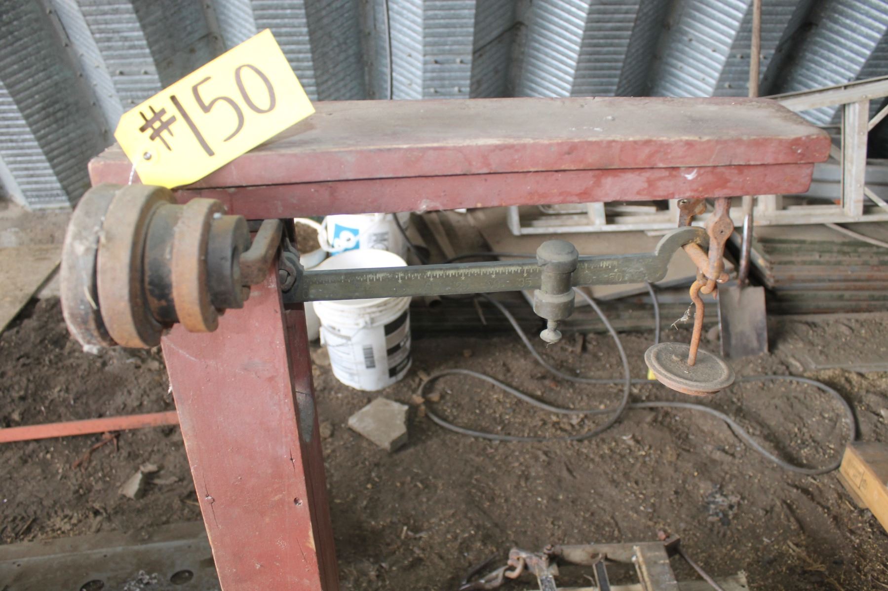 Vintage Howe Scale Co. Platform Beam Scale