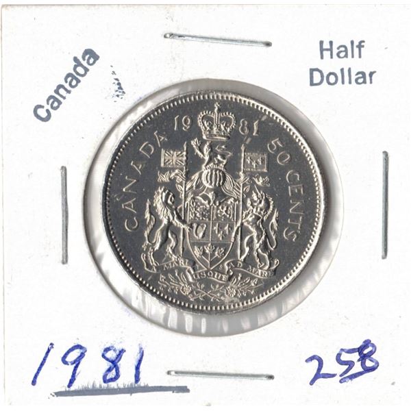 1981 Canadian Fifty Cent