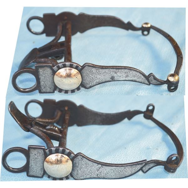 silver inlaid Nevada cheek spade bit