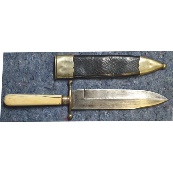 M Price, San Francisco, spear point knife with ivory handle