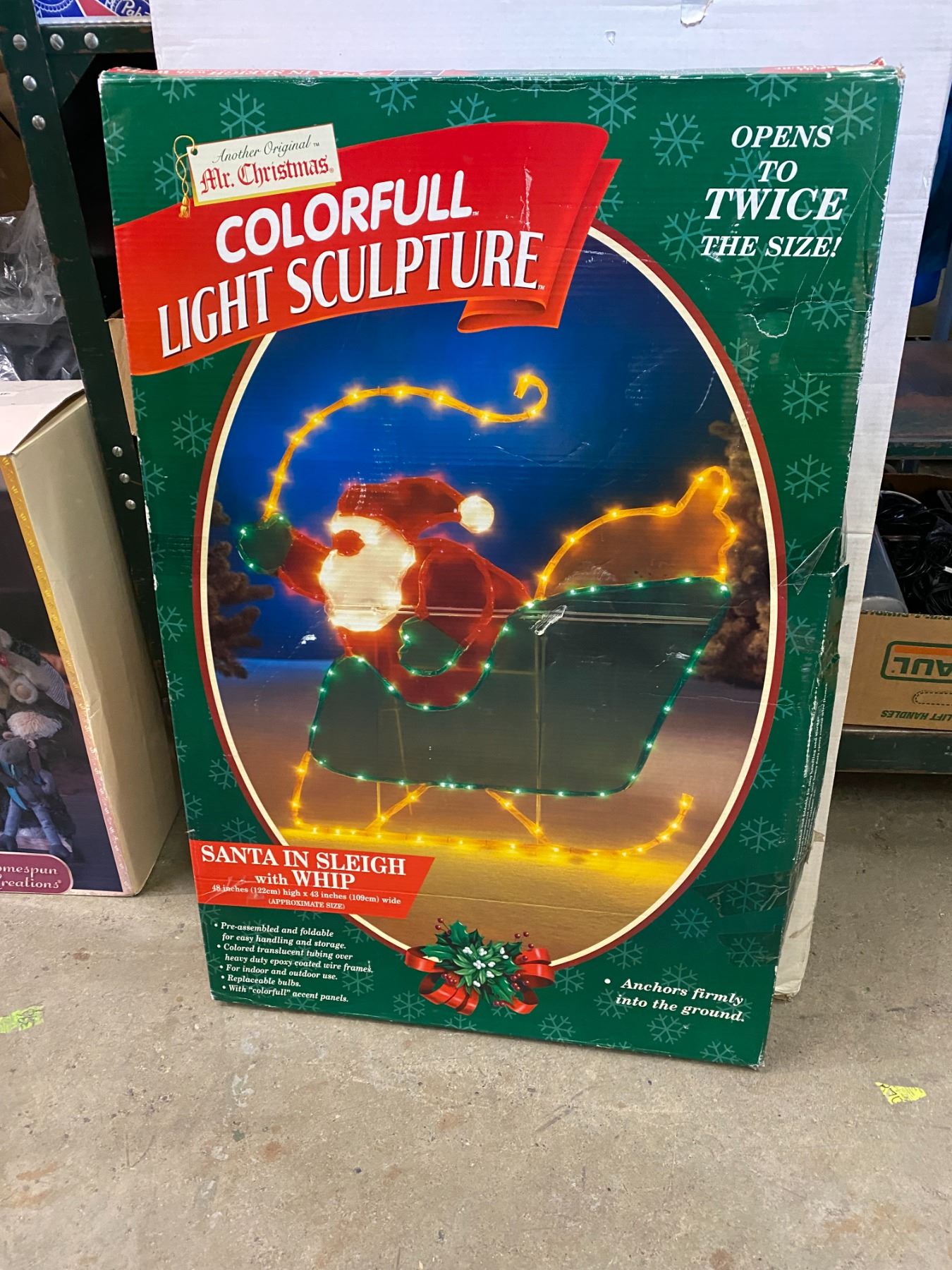 Santa sleigh with whip