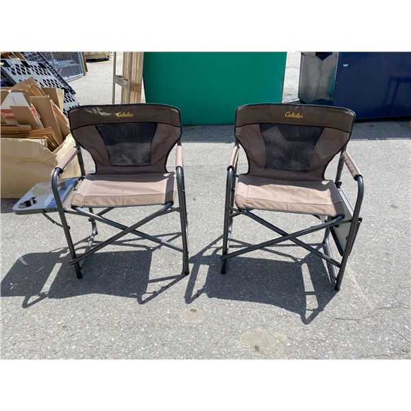 Two Cabela's chairs tables need some tlc