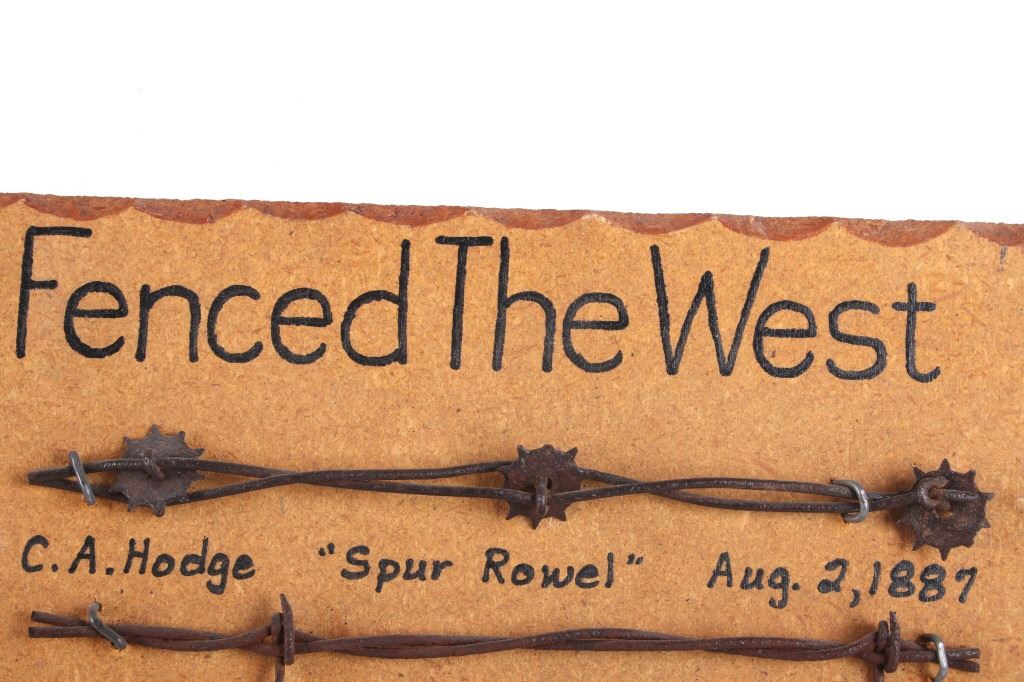 Barbed Wire That Fenced The West circa 1800's