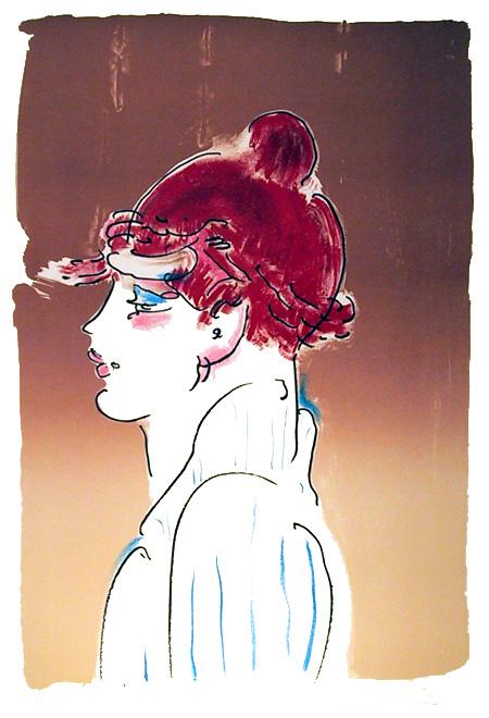 Peter Max, Girl From Ibiza, Lithograph