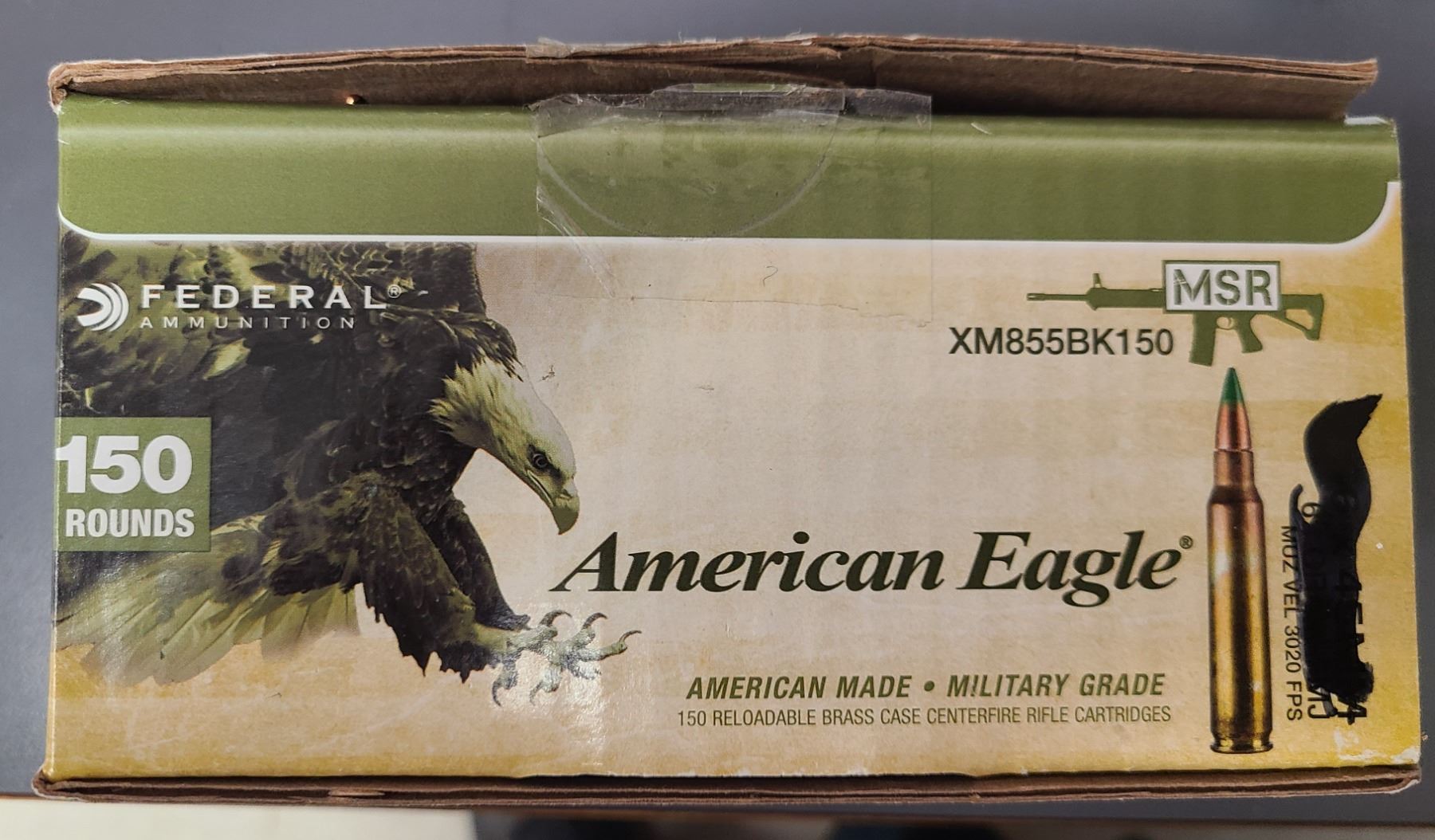 American Eagle 223 Win 150 rounds FMJ Ammunition