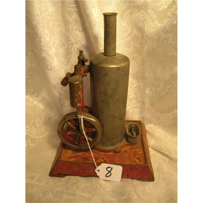 Antique "Empire Metal Ware Corp" Children's Electric Steam Engine Toy