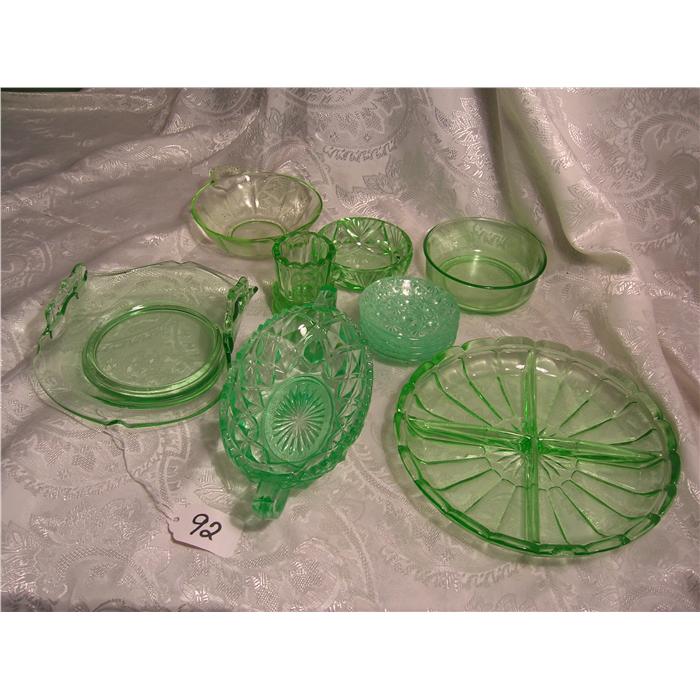 Collection of Vaseline Glass