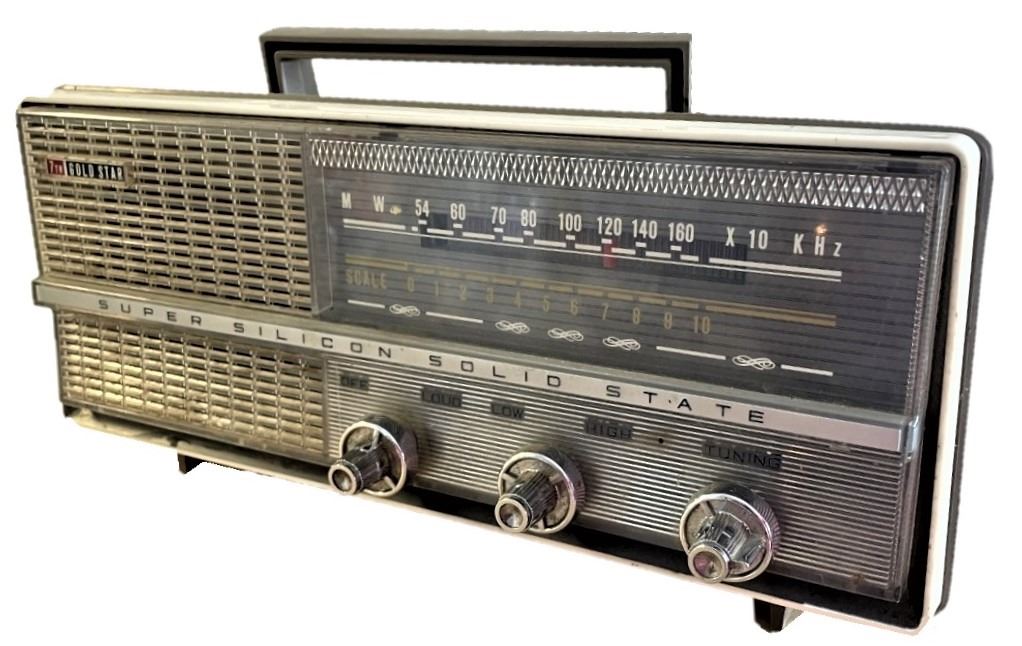 Gold Star Vintage Clock Radio