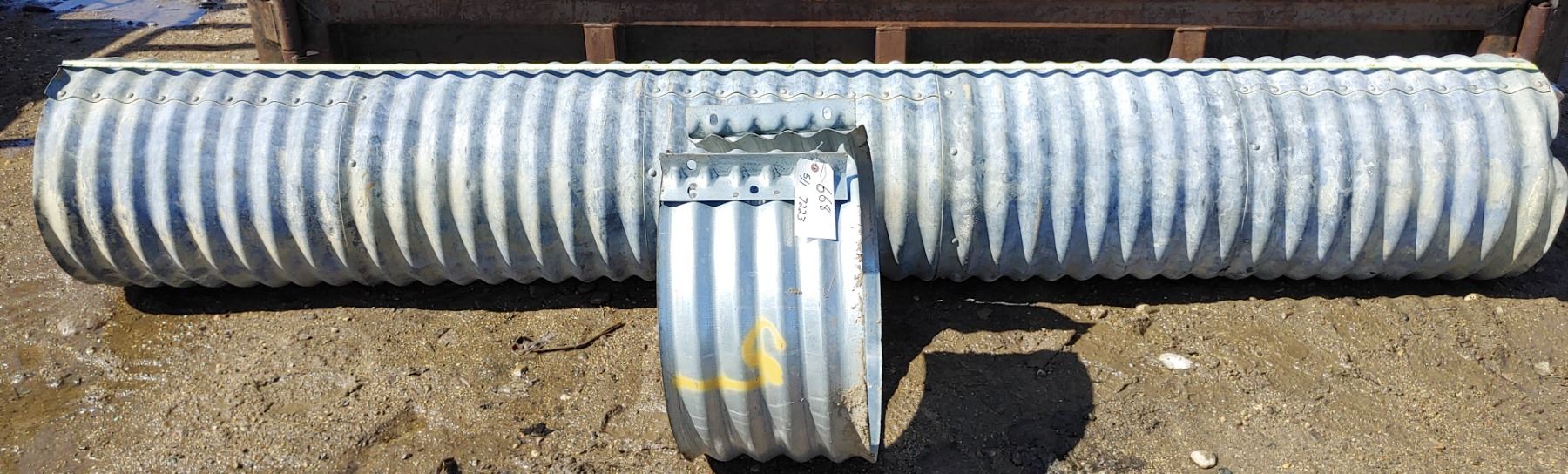 10' Section of Culvert with Matching Coupler / Collar