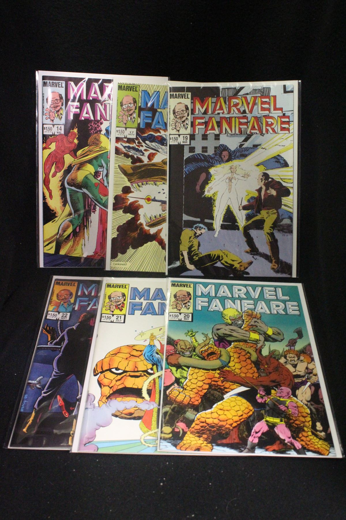 Marvel Fanfare #14 #17, #19, 20, 21. 22 Lot of 6 Comics