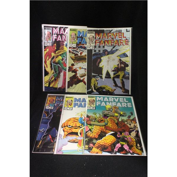 Marvel Fanfare #14 #17, #19, 20, 21. 22 Lot of 6 Comics