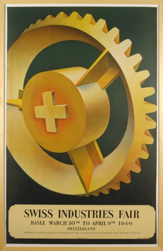 Art Deco Industries Fair Poster, 1940, Basel