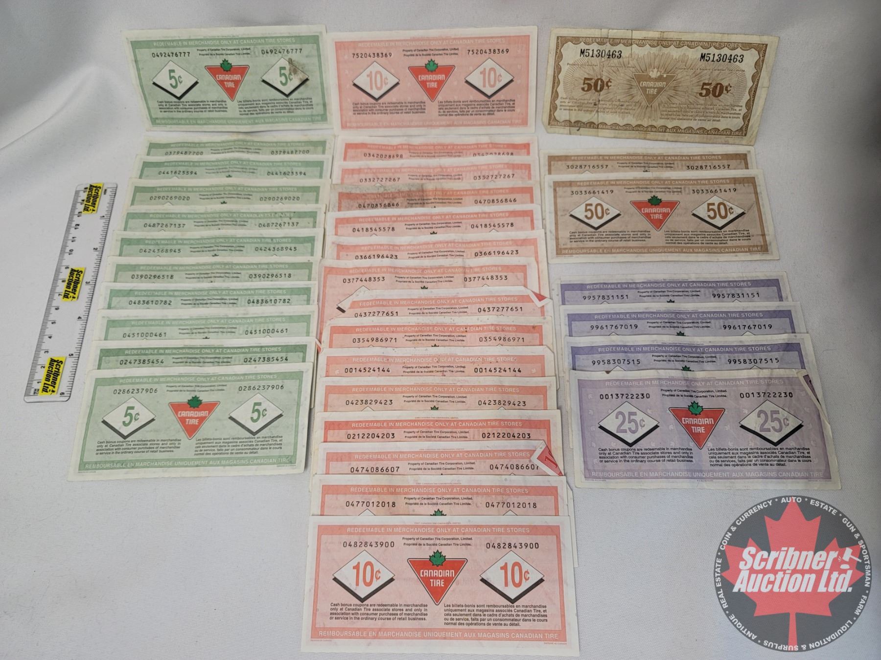 Canadian Tire Money Collection 33 See Pics For Varieties Serial Canadian Tire Money Collection 33 See Pics For Varieties Serial