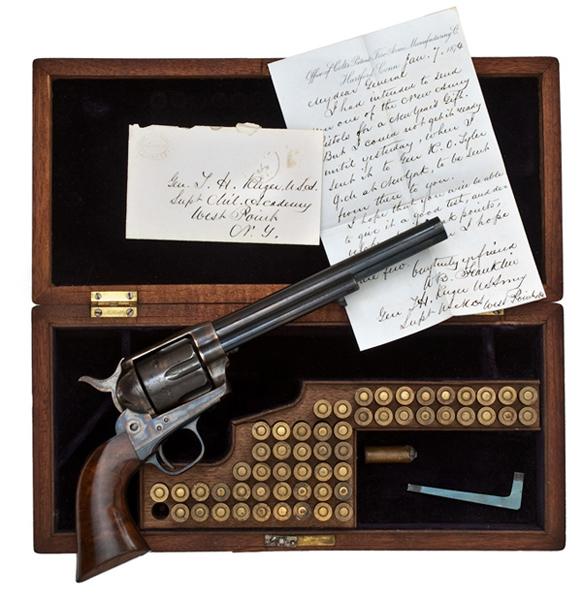 Colt Single-Action Army Revolver Presented to General Thomas