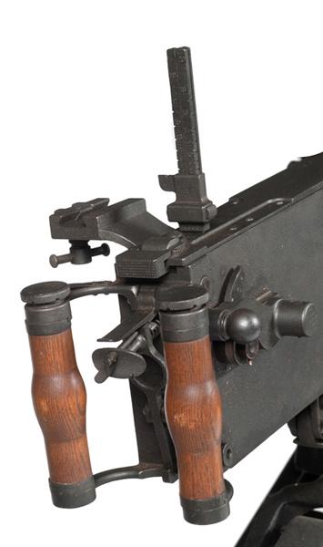 * German Maxim 08 Machine Gun on Sled Mount,