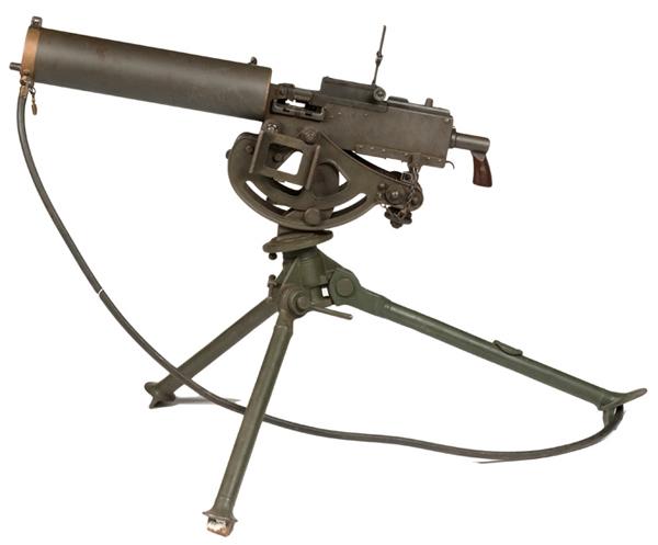 * U.S. Browning Model 1917 A1 Gun with Cradle and Tripod,