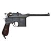 * C96 Mauser Engraved Broom Handled Pistol,