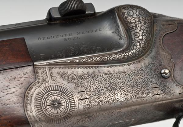 * Cased Merkel Over and Under Combination Rifle/Shotgun with