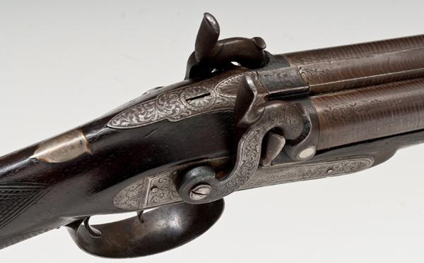 Double Barrel Percussion Shotgun by Joseph Manton,