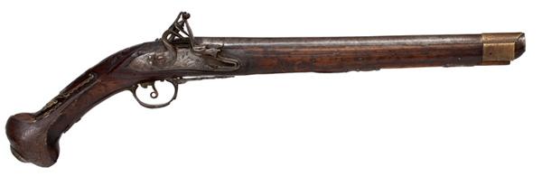 Mediterranean-Style Decorator Flintlock Pistol,