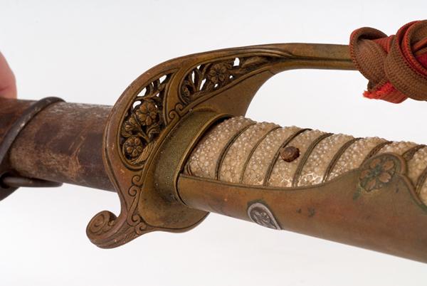 Two Japanese Swords: Russo-Japanese Sword & WWII Army Office