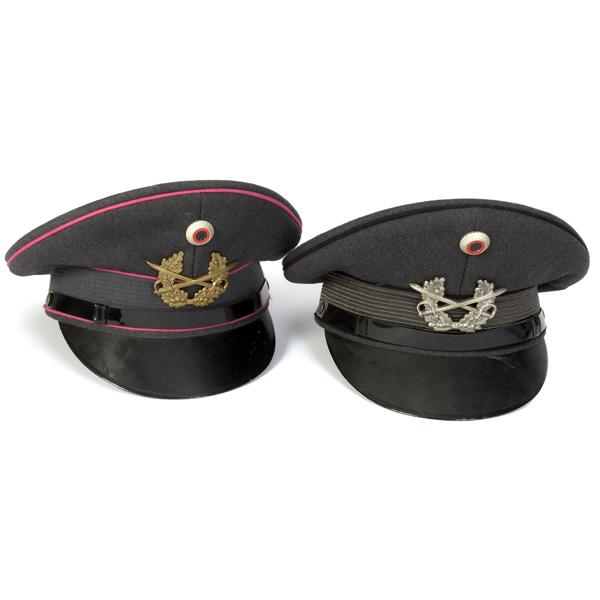 Lot of Six Post-WWII German and East German Hats,