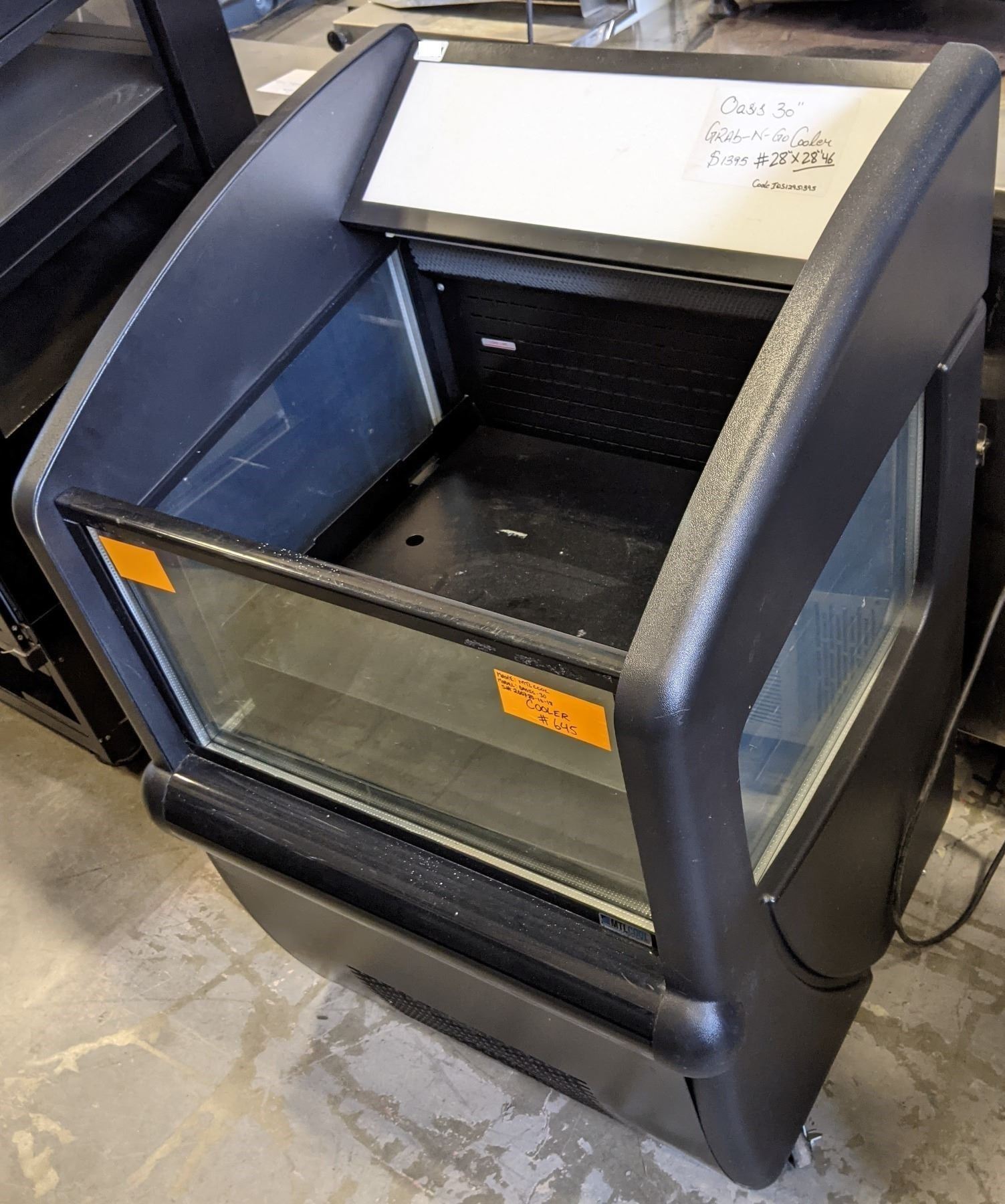 Oasis 30" Grab-n-go spot merchandiser w/casters by MTL Cool - Model no ...