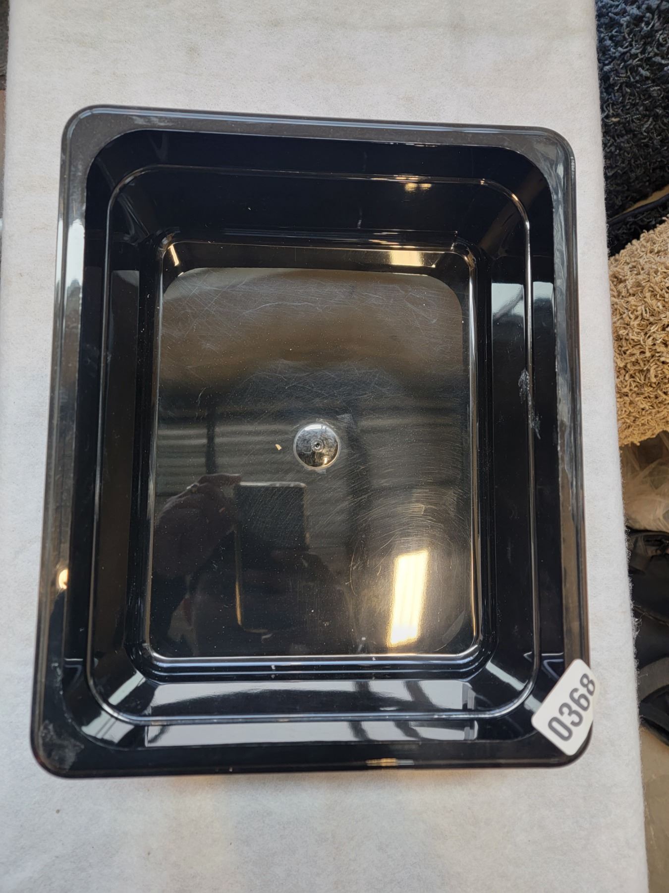 Group of 2 5L black food grade containers