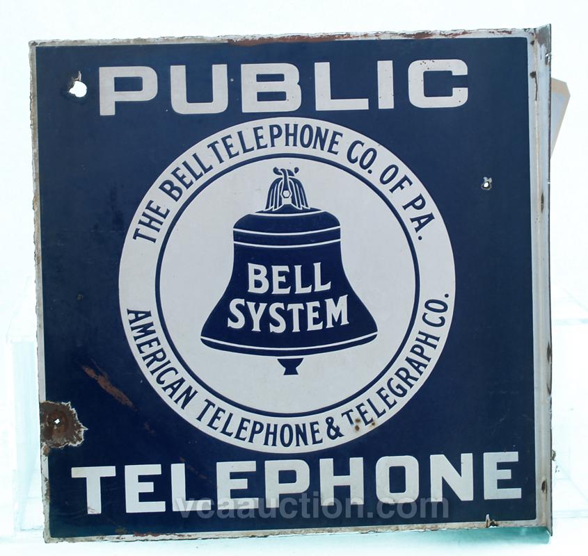 Bell Telephone Co. Of PA Double Sided Flange Porcelain