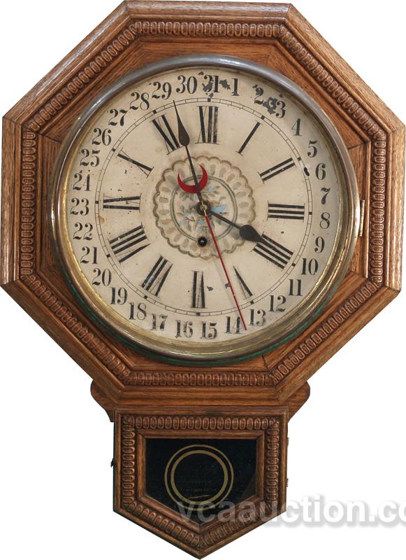 Wrigley's Gum Premium Oak Wall Clock w/ Original Wrigle