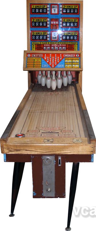 United's Embassy Antique Shuffle Bowler Arcade Game