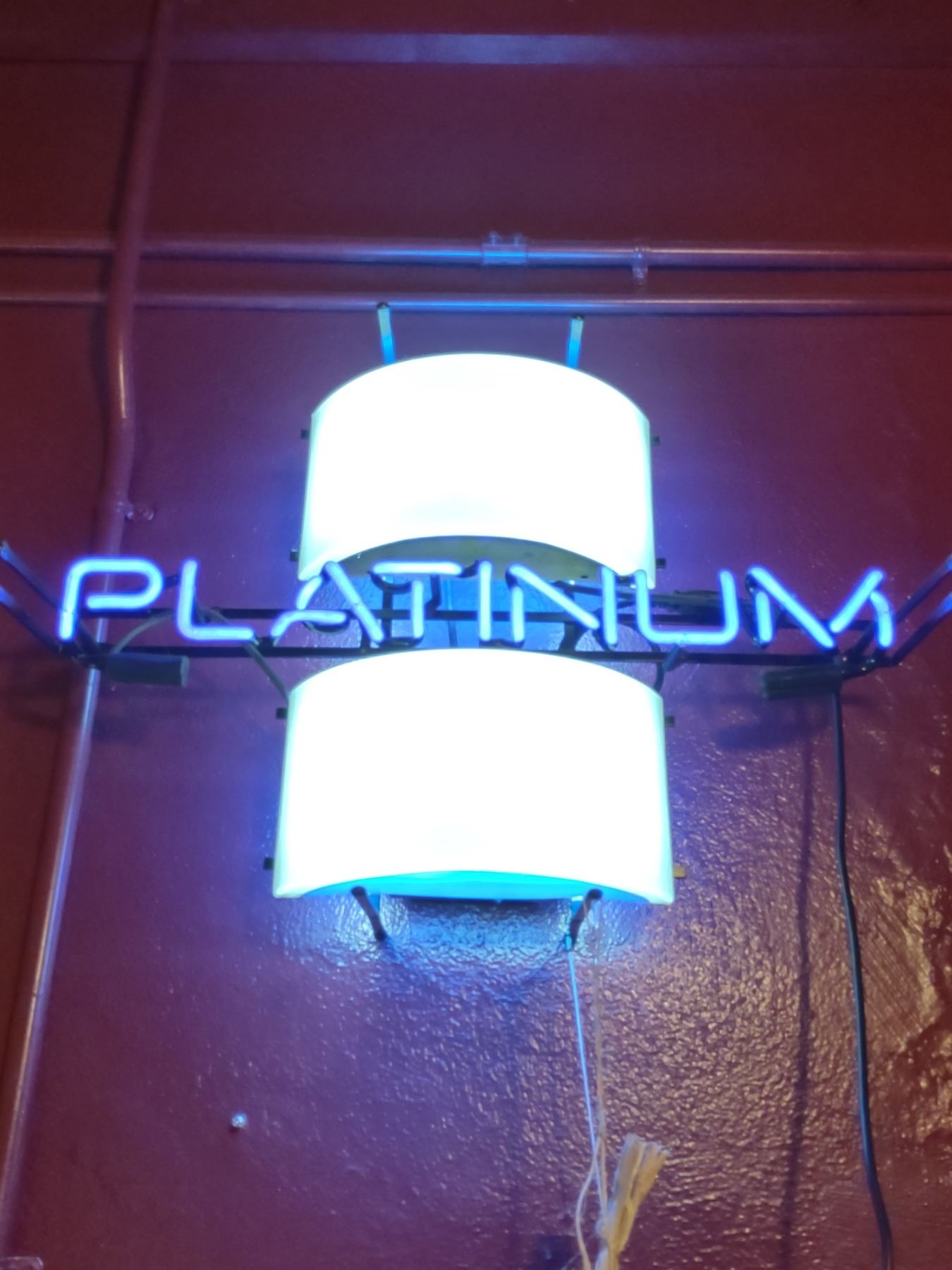 BUD LIGHT PLATINUM NEON SIGN, WORKS