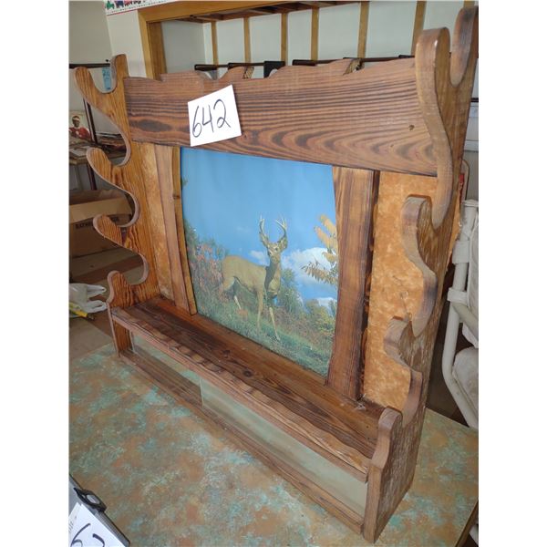 BUCK DEER GUN RACK, 29" X 26"
