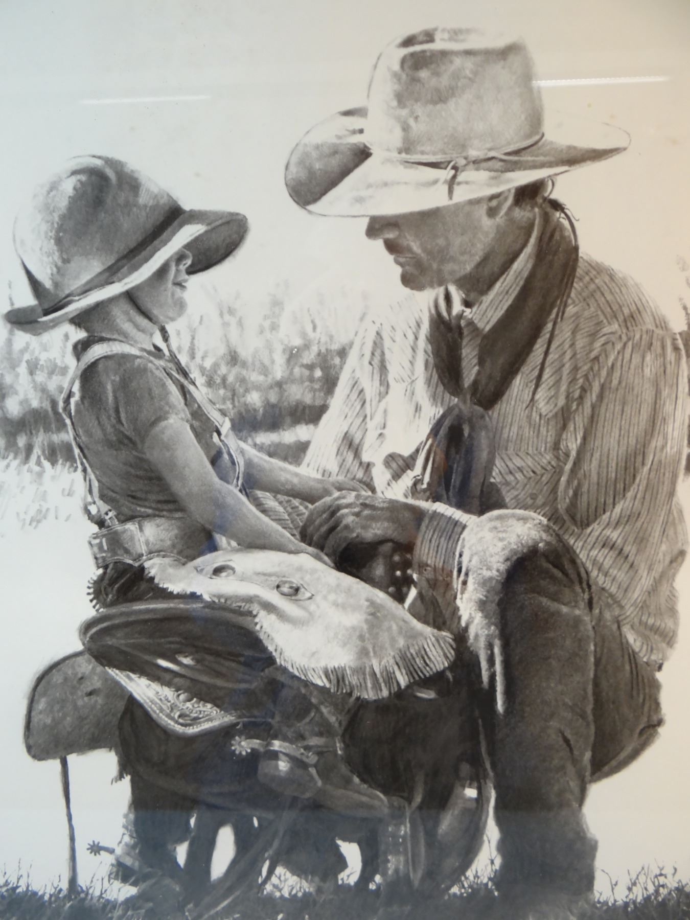 Shufelt, Robert (Shoofly) signed & framed pencil print, Knee High To A ...