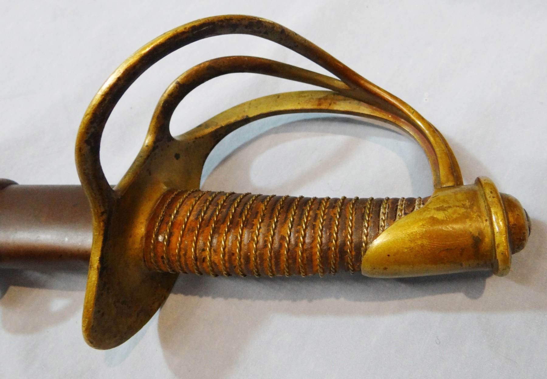 U. S. Cavalry 36" sword w/scabbard, Ames Mfg., Cabotville, ADK