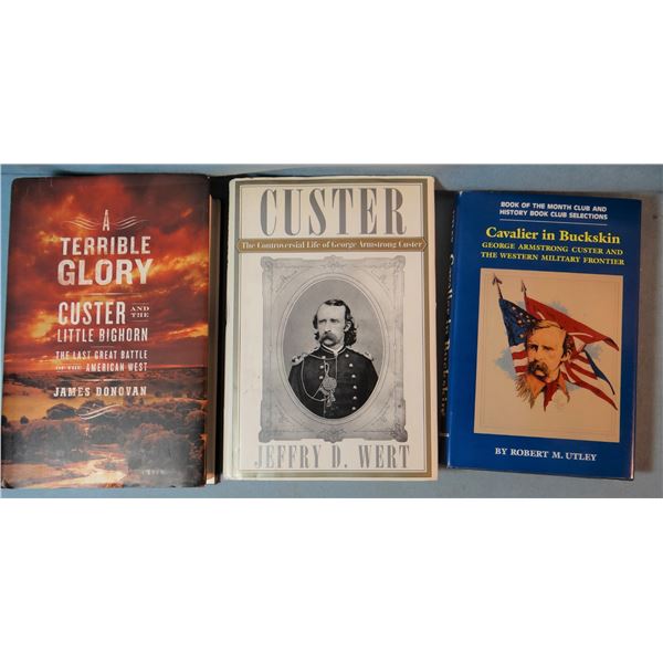 3 Gen. George Custer books, all HB, Custer, The Controversial Life Of ...